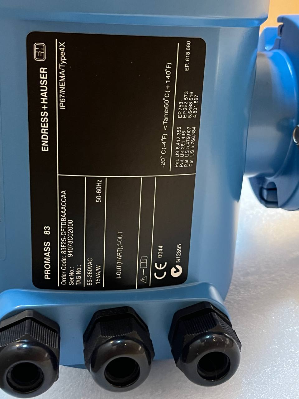 فلومتر کوریولیس اندرس هاوزر مدل Promass F سری 83F - سایز ۱ اینچ ...